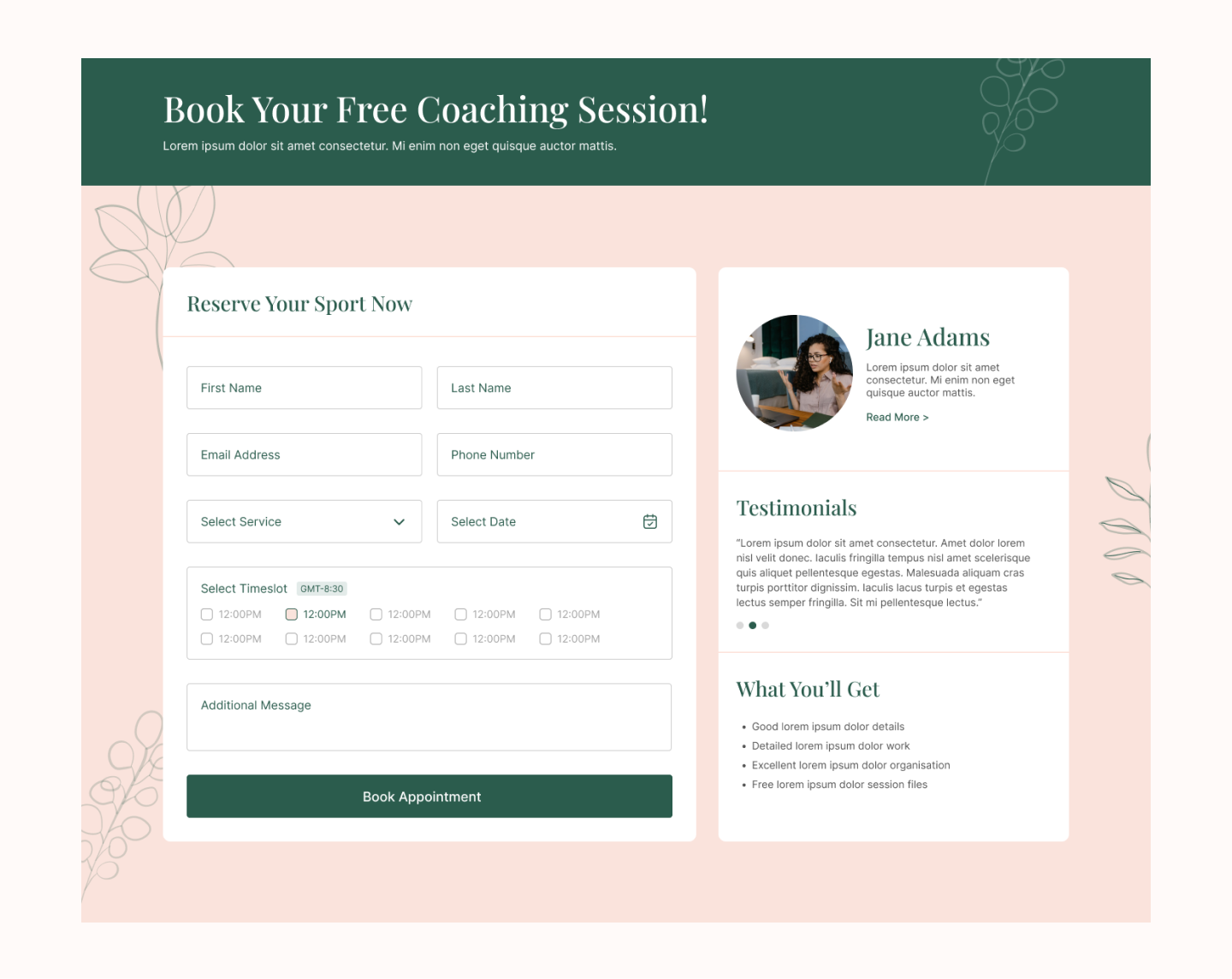 FlowBookings - No-Code Webflow Booking System